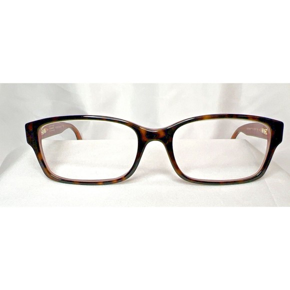 Coach | Accessories | Coach Tortoise Pink Rectangular Glasses Brooklyn ...